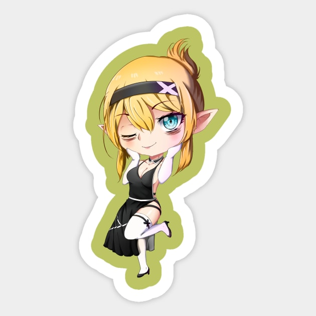 Thalia The Elf Orc Massage Elf Sticker Teepublic